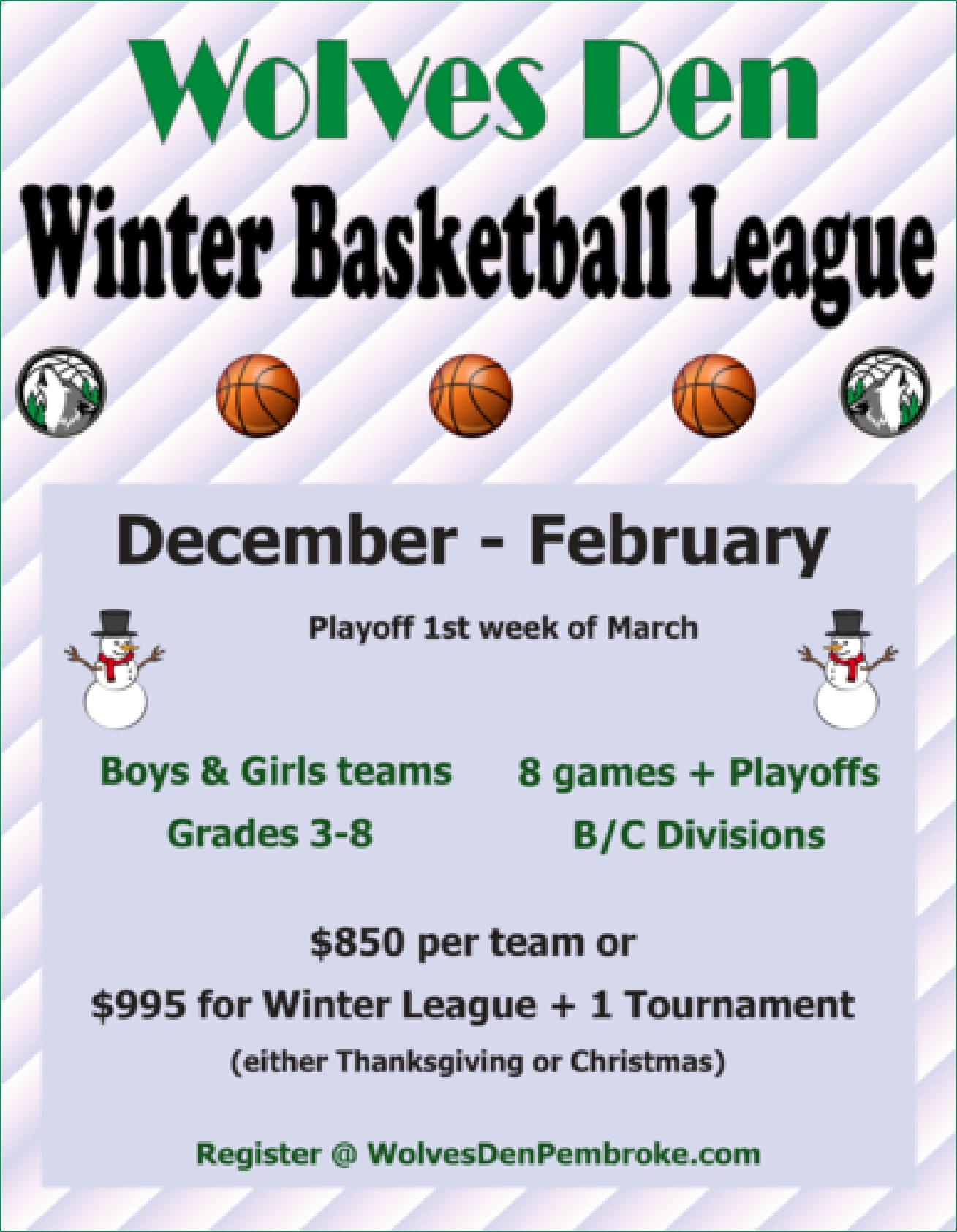 Leagues and Tournaments - Wolves Den